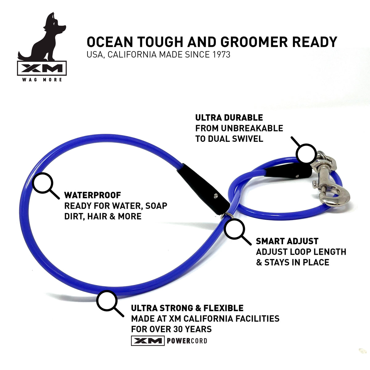 XM | WAG MORE PREMIUM GROOMING LEASH / LOOP FOR DOGS AND OTHER PETS ...